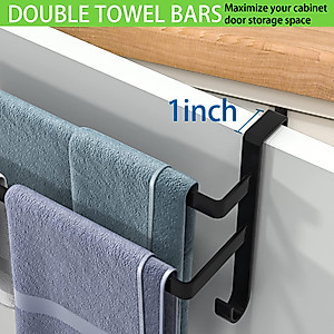 YEEBEIJIM Over the Cabinet Door Organizer 3 Pack, Kitchen Cabinet Organizer Wall Mount Storage Basket for Cutting Board, Grid Storage Basket Holder Rack for Kitchen Pantry Bathroom