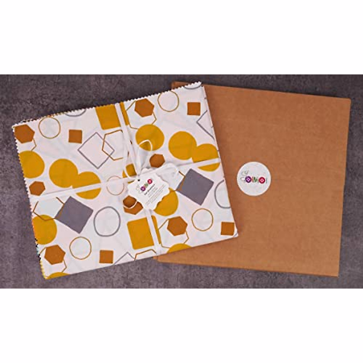 Soimoi 8 Pc Fat Quarter Bundle, Geometric Abstarct Collection Print 18"x 22" DIY Patchwork- 100% Cotton Pre-Cut Quilting Fabric Multicolor