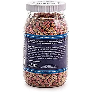 Fluker's Aquatic Turtle Formula Turtle Diet Dry Food 8oz - Includes Attached DBDPet Pro-Tip Guide