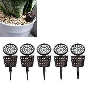 50Pcs Bonsai Fertilizer Box Plastic Fertilizer Mesh Basket with Lid Planting Fertilizer Basket for Succulent Orchid Bonsai Plant Tool