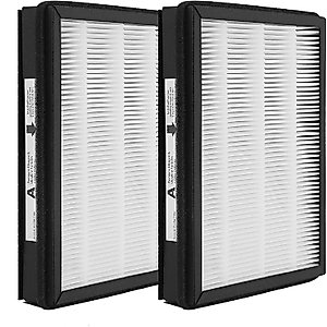 Replacement HEPA A Size Filter, Compatible with Filtrete FAP-C01-A and Idylis AC-2119, IAP-40-140, IAP-10-150 Devices, Allergen Odor Removal, 2 Pack
