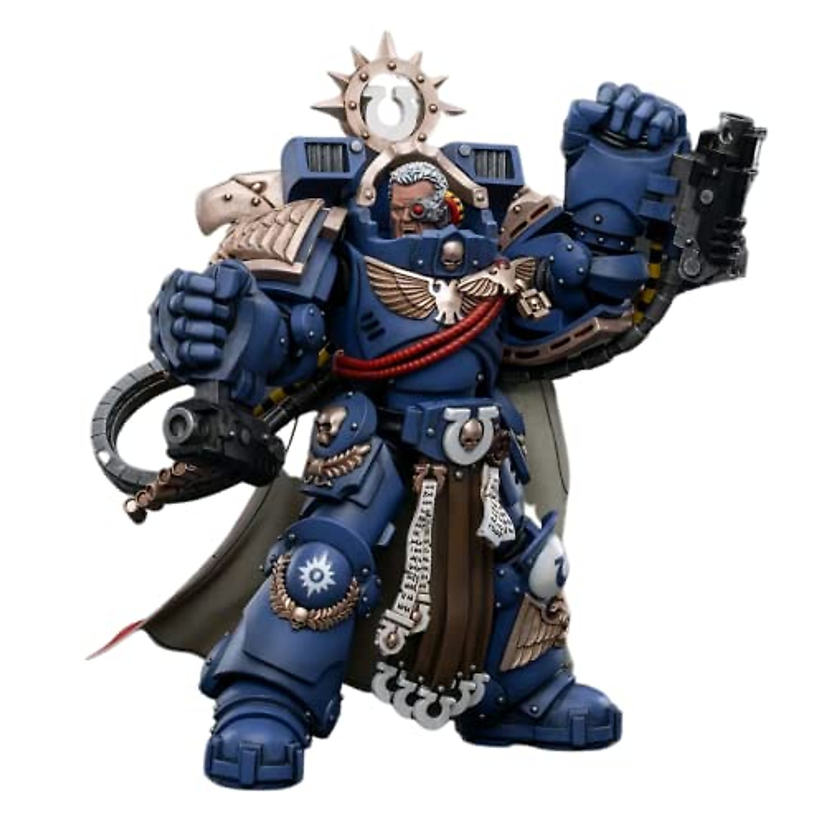 JoyToy 1/18 Warhammer 40,000 Action Figure Ultramarines Chapter Master Marneus Calgar Model