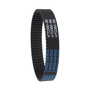 Kozelo HTD5M-350 Close Loop Pulley Timing Belt - [350mm Length x 20mm Width]High Torque Drive Rubber Belt for 3D Printer CNC Machine Use, 70 Teeth, Black