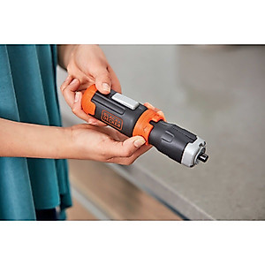 BLACK+DECKER Cordless Screwdriver, Alkaline (BCF601AA), 6 x 1 x 8 inches