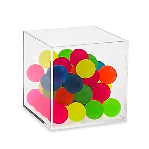 Source One 5 Sided Clear Acrylic Gift Shop Bins Toys Goodies Counter Top Displays