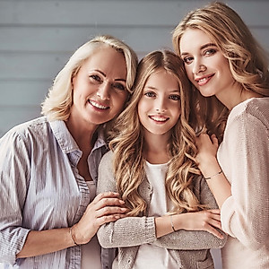 Ieftop Mom Daughter Bracelets Gift, S925 Sterling Silver Mother and Daughter Morse Code Bracelets for Birthday Mother's Day Mother Daughter Gifts Morse Code Bracelets Gifts for Mom from Daughter