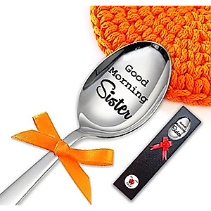Seyal® Good Morning Sister Spoon Gift - Sister Gift - Sister gifts - Sisters day gift - Gift for sisters - Sister Gifts from sister - sisters gift - sister gift from brother