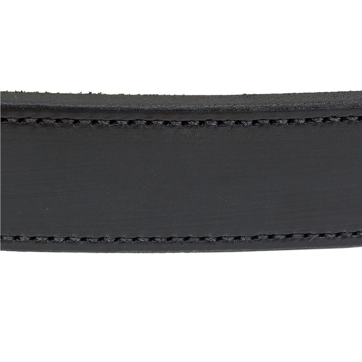 Hidden Money Pocket Travel Leather Belt (Size 38, Black)