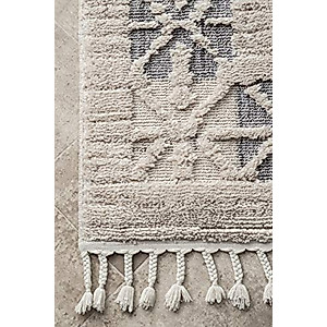 nuLOOM Sorolla Modern Shag Runner Rug, 2' 6" x 6', Beige