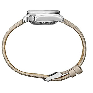 Seiko Men's Sand Beige Dial Beige Leather Band Automatic Watch