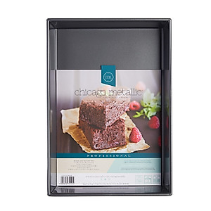 Chicago Metallic Professional Non-Stick Baking and Roasting Tin, 33 x 23 cm (13" x 9"), 1 x 1 x 1 cm, Grey