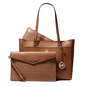 Michael Kors Maisie Large Pebbled Leather 3-in-1 Tote Bag Luggage MK Multi