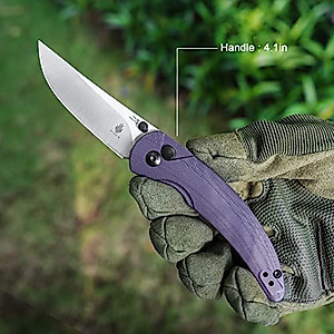Kizer Chili Pepper EDC Knife, 3 Inches 154CM Blade Steel Folding Pocket Knife G10 Handle Thumb-stud Openers V3601C2