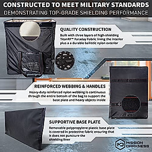 Mission Darkness Revelation EMP Shield for Generators and Extra-Large Electronics // Military-Grade Faraday Bag for EMP/CME Protection, Forensic Investigators, Preppers, and Personal Security