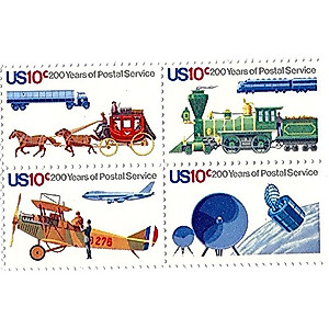 1975 US Postage Stamp Set 200 Years Of Postal Service 4 Stamp Set MNH Scott #1572s