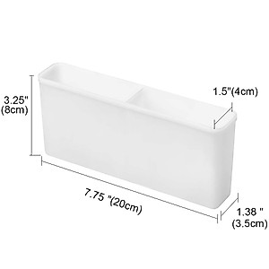 SANNO Utensil Drying Rack, Utensil Silverware Storage Holder fit for Dish Rack Over Sink, Chopsticks/Spoon/Fork/Knife Drainer Basket Flatware Storage Drainer