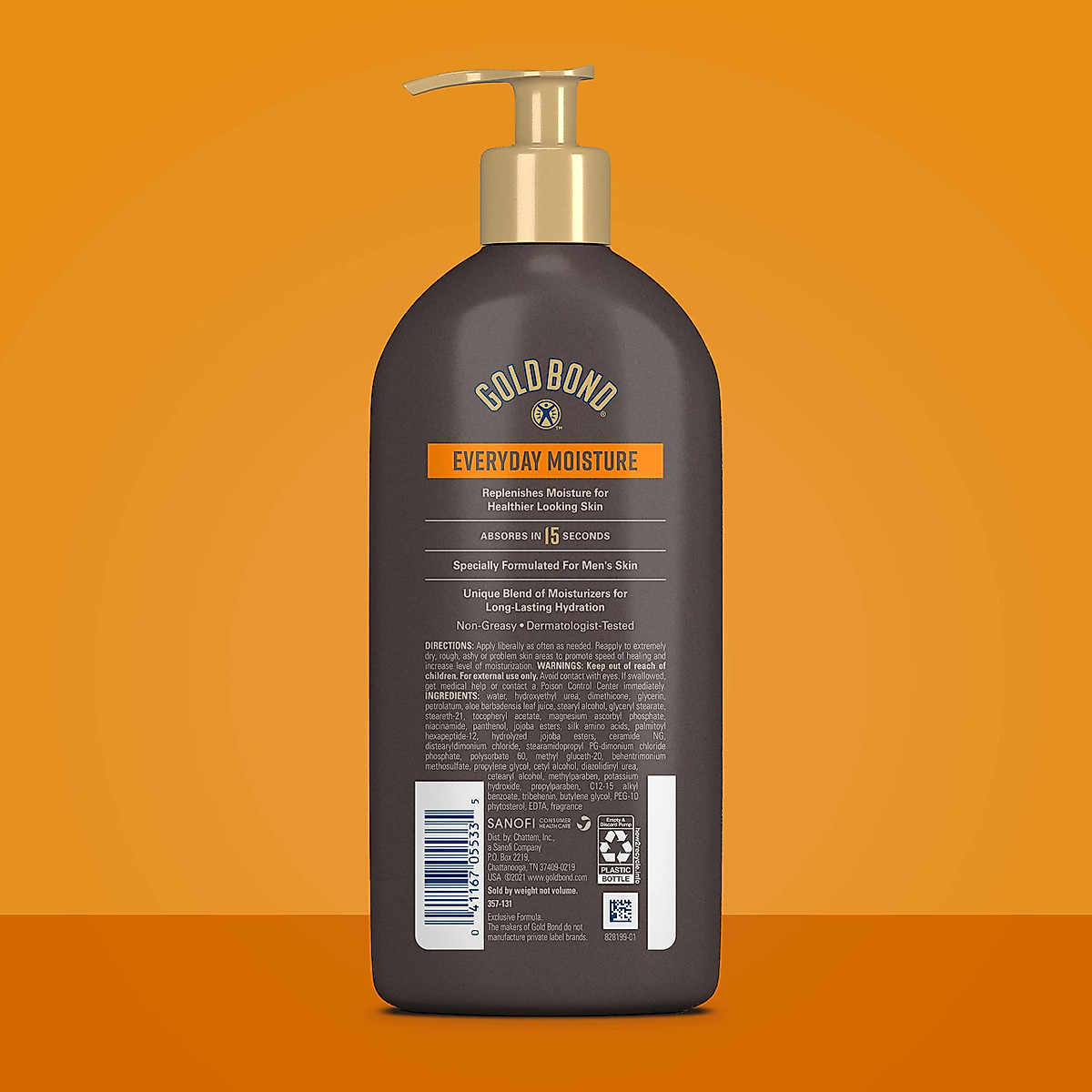 Gold Bond Men's Essentials Hydrating Lotion 14.5 oz., Everyday Moisture for Dry Skin