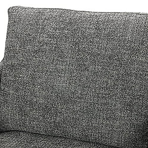 Amazon Brand – Rivet Modern Living Room Accent Chair with Metal Legs, 35.4"W, Dark Gray