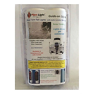 KCHEX Boat Trailer Incandescent Pipe Light Kit for 2" PVC Upright Guide Poles Sealed