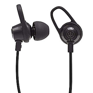 Wicked Audio Bandido Wireless — Bluetooth Earbuds with Microphone and Track Control — Wireless Headset with Metal Housing, Loop and Fin Attachments and Enhanced Bass — Black