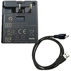 UpBright 5V Micro USB AC/DC Adapter Compatible with VXI B350-XT B350XT Blue Parrot Blueparrott Xpress and Xpressway II Noise Canceling Wireless Trucker Bluetooth Headset Cell Phone 5VDC Power Supply