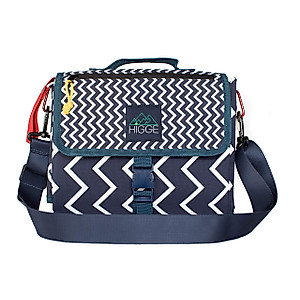 Higge Large Portable Baby Diaper Changing Pad Station, Diaper Clutch for Moms and Dads - Great for Toddlers, Babies and Newborns - Simple Scandinavian Design with Padded Mat, and Storage.