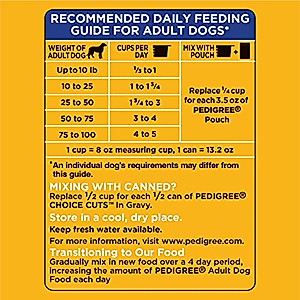 Pedigree Complete Nutrition Adult Dry Dog Food Roasted Chicken, Rice & Vegetable Flavor Dog Kibble, 44 lb. Bonus Bag