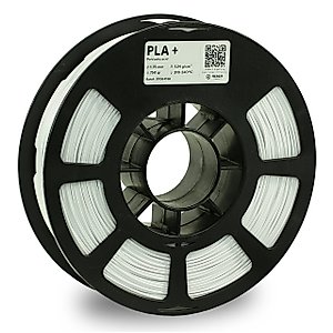 KODAK PLA Plus 3D printer filament WHITE color, +/- 0.03 mm, 750g (1.6lbs) Spool, 1.75 mm. Lowest moisture premium filament in Vacuum Sealed Aluminum Ziploc bag with Silica Gel. Fits Most FDM Printers