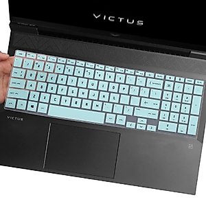 Keyboard Cover Skin for HP Victus Gaming Laptop 15.6" 15-fb0028nr/fa0031dx/fa0025nr/fa0747nr 15t-fa000 15z-fb000,HP Victus 16.1" Laptop 16-d0020nr/d0030nr/d1010nr/e0010nr/e0020nr Protector-Mint…