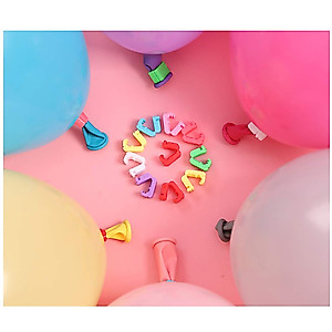 Balloon Clips 100PCS Balloon Tying Tool Balloon Clips Ties for Sealing Balloon Time Accessories Party Decorations-Knotting Faster and Save Time