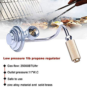 Ketofa Gas Regulator Replacement 5010000743 for Coleman Roadtrip LEX LXX Series Portable Gril, 1LB Propane Gas Regulator Assembly Replaces for Coleman C001 - CSA Certified