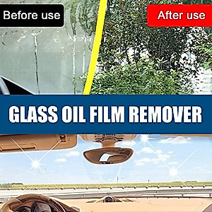 Car Glass Oil Film Cleaner, Car Cleaner Glass Oil Film Remover Windshields Cleaning Liquid, Universal Car Glass Polishing Degreaser Cleaner Oil Film Clean Polish Paste (3Pcs)