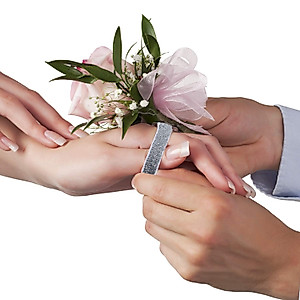 Elastic Wrist Corsage Bands, Elastic Wristlets for Wedding Prom Flowers (72 Pieces)