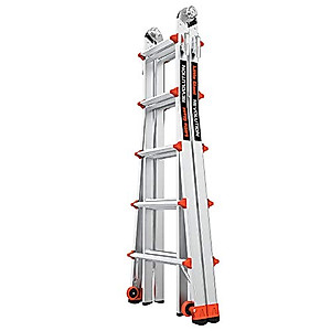 Little Giant Ladders, Revolution, M22, 22 ft, Multi-Position Ladder, Aluminum, Type 1A, 300, 300 lbs weight rating, (12022)
