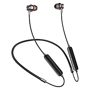 #w0PbXF Hanging Neck in-Ear Ultra-Long Standby Running Sports Bluetooth Headset in-Ear Plug-in Card Large Power Range