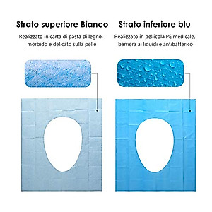 Disposable Toilet Seat Covers - 30 Counts Travel Set Waterproof Individually Wrapped Portable Travel Toilet Seat Covers for Adults Kids Toddler Potty Training Public Toilet Cruise Plane Train, 3 Packs