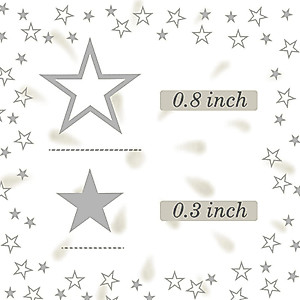 1100Pcs Merry Christmas Sliver Star Confetti, Birthday Baby Shower Wedding Christmas Party Decorations,Metallic Foil Glitter Table Confetti Sprinkles