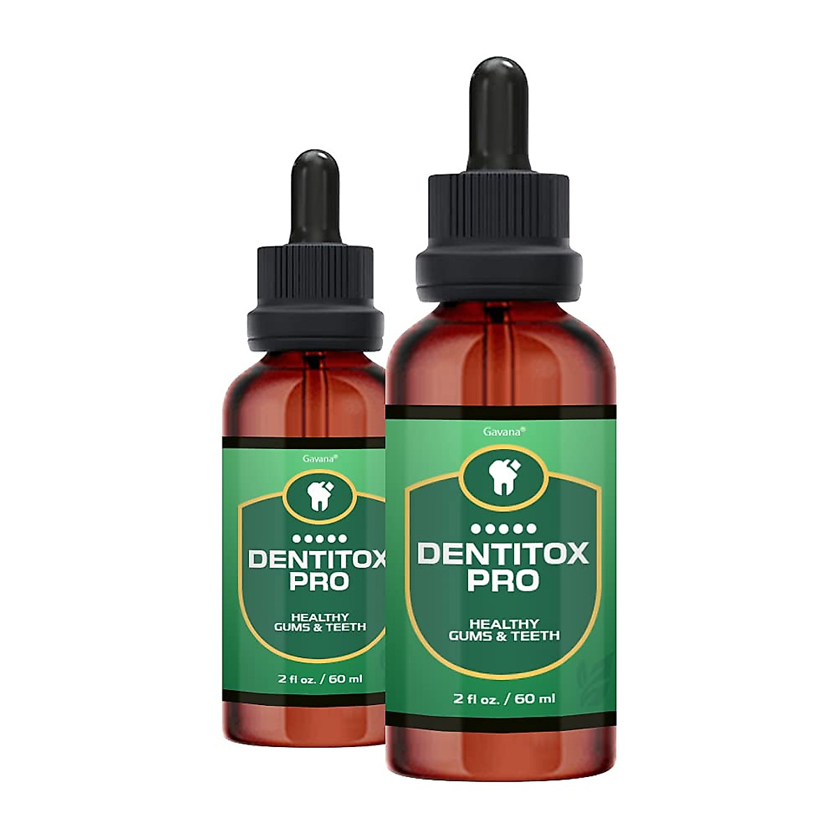 Dentitox Pro Drops for Teeth and Gums (2 bottle, 4oz total)