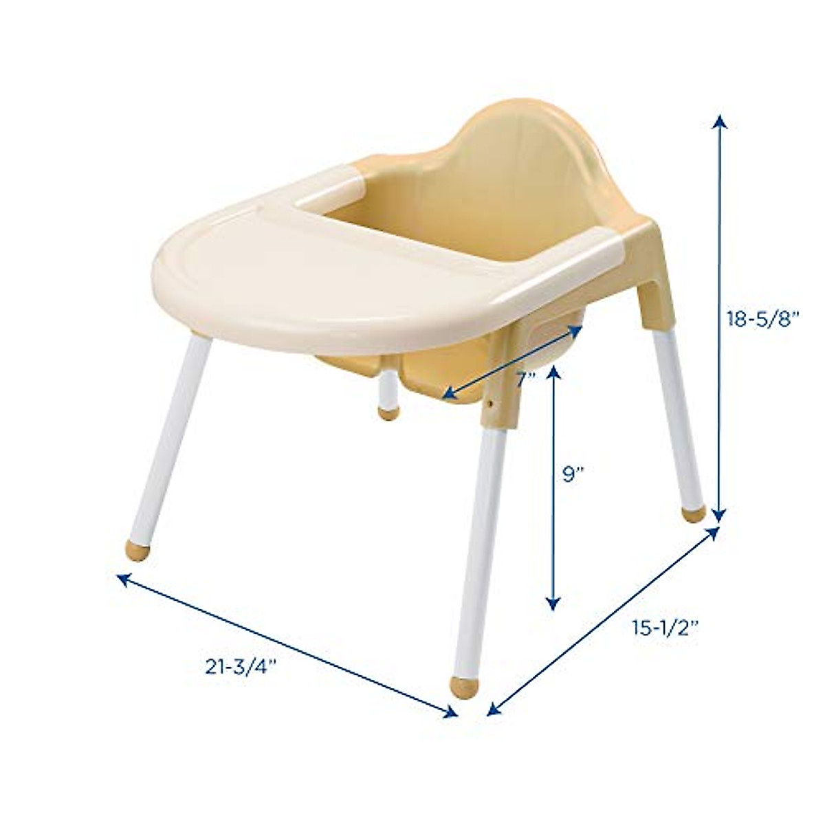 Angeles Feeding Chair, AFB7940, Infant, Baby & Toddler Stacking Nursery Chairs with Harness, Daycare, Homeschool or Classroom Furniture for Girls-Boys
