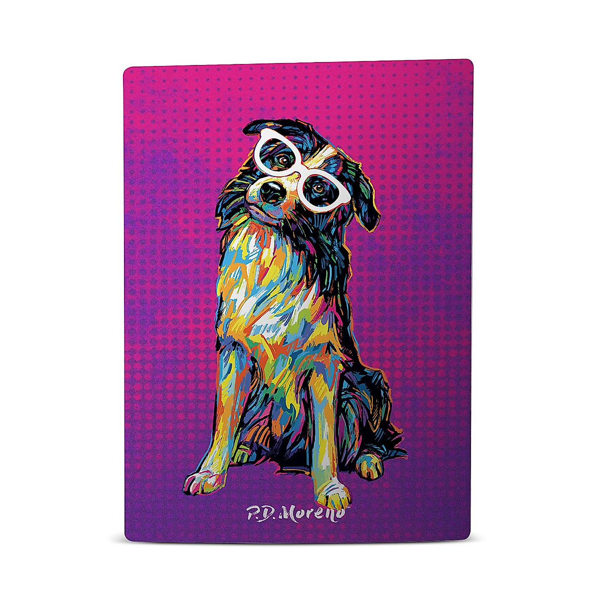 Head Case Designs Officially Licensed P.D. Moreno Border Collie Animals II Matte Vinyl Faceplate Sticker Gaming Skin Case Cover Compatible with Sony Playstation 5 PS5 Disc Edition Console