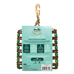 Oxbow Enriched Life Apple Stick Hay Feeder