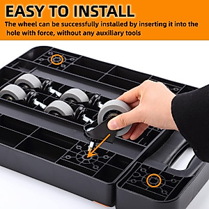 Jogtlyer Folding Hand Truck Lightweight,Foldable Dolly Cart for Moving with 6 Rotate Wheels,300 lbs Heavy Duty Luggage cart,Portable Platform Cart for Travel Shopping Airport Office Use