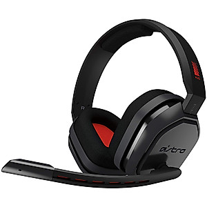 ASTRO Gaming A10 Headset for Xbox One/Nintendo Switch / PS4 / PC and Mac - Wired 3.5mm and Boom Mic by Logitech - Eco-Friendly Packaging - (Red/Black)