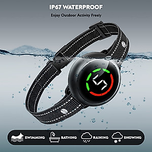 Bark Collar for Large Dog & Medium Dogs, Birkhey Dog Bark Collar, Rechargeable Automatic Bark Shock Collar, Anti Barking Collar with Beep Vibrating Shock, 5 Sensitivity for Barking Control & Training