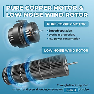 Crispaire 36'' Air Curtain Magnetic Door Switch Included 2 Speeds 2559FPM/1527CFM Uncooled & Unheated Super Power Commercial Indoor Easy-Install Industrial 110V (36''-Door Switch)