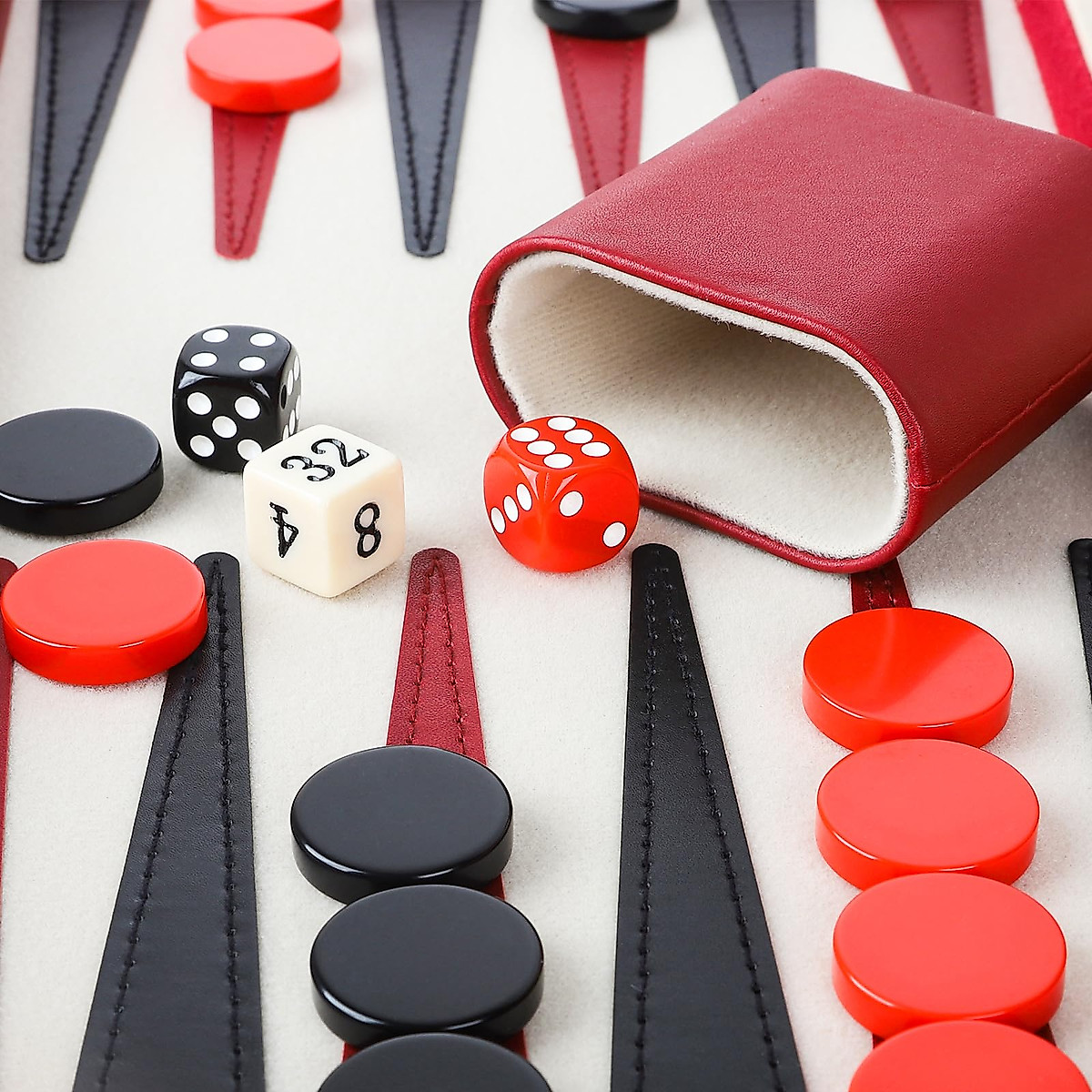 Backgammon Set American Flag Design Claasic Board Game for Friends Party or Family Game Night Make American Great Again