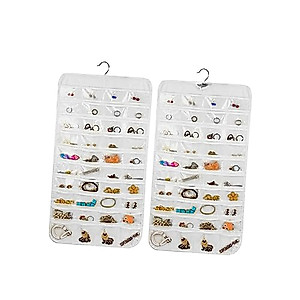 ABOOFAN Jewelry Display Bag Jewelry Hanging Bag Hanging Bag for Jewelry Bracket White Storage