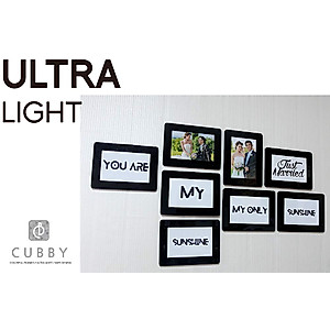 6x8 Cute Colorful Safe Design Cubby Ultra Light Pictures Frame (All Black)