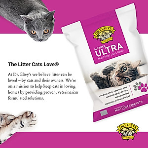 Precious Cat Elsey's Ultra Scented Cat Litter,18 Lb/8.16 Kg (Pack May Vary) Clay