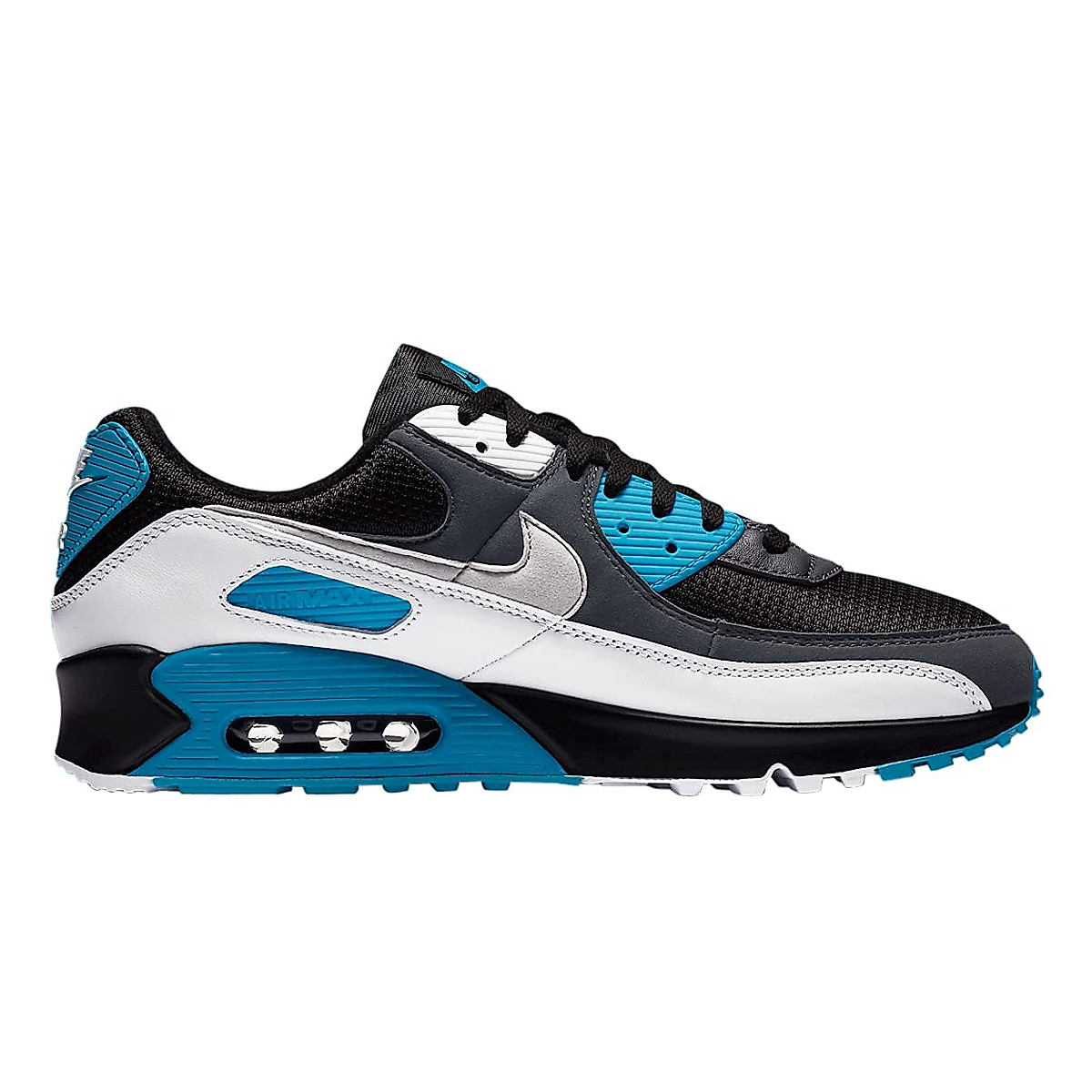 Nike Men's Running Shoe, Black Neutral Grey Dk Grey White Laser Blue MTLC Silver, 11